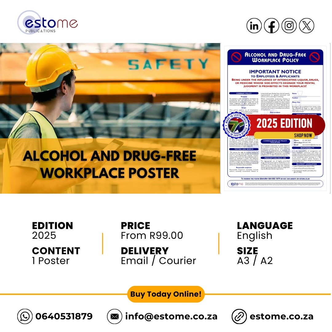 🚫 Safer Workplace Intoxication Notice! 🚫 - Sellandbuy – South Africa's ...