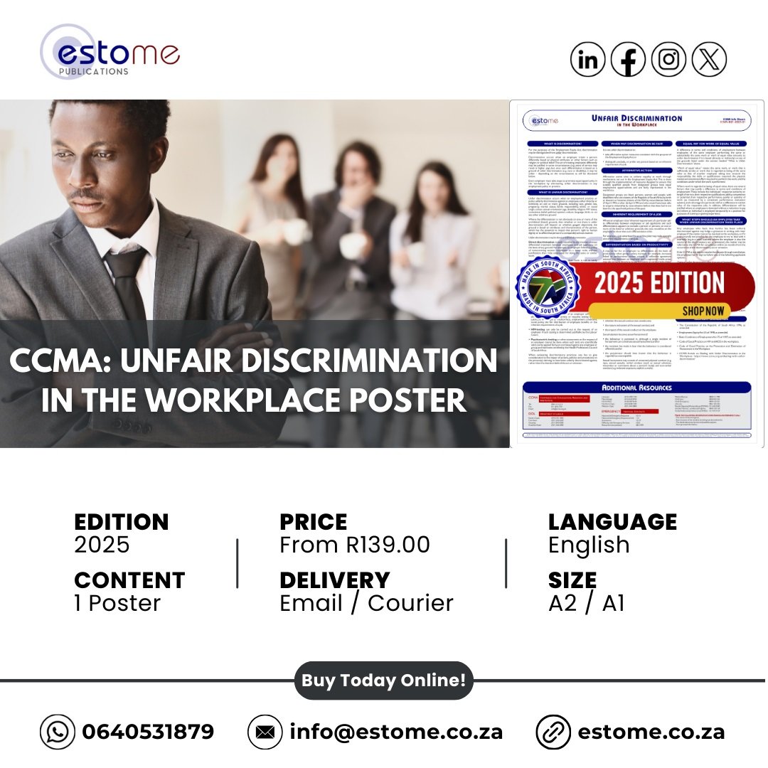 🚫 Unfair Discrimination in the Workplace Poster! 🚫 - Sellandbuy – South ...
