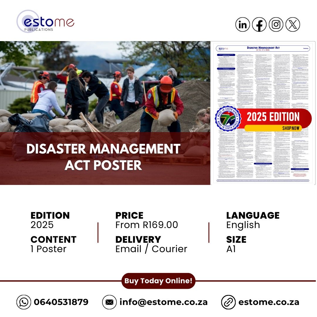 2025 Disaster Management Act Poster! - Sellandbuy – South Africa's Free ...