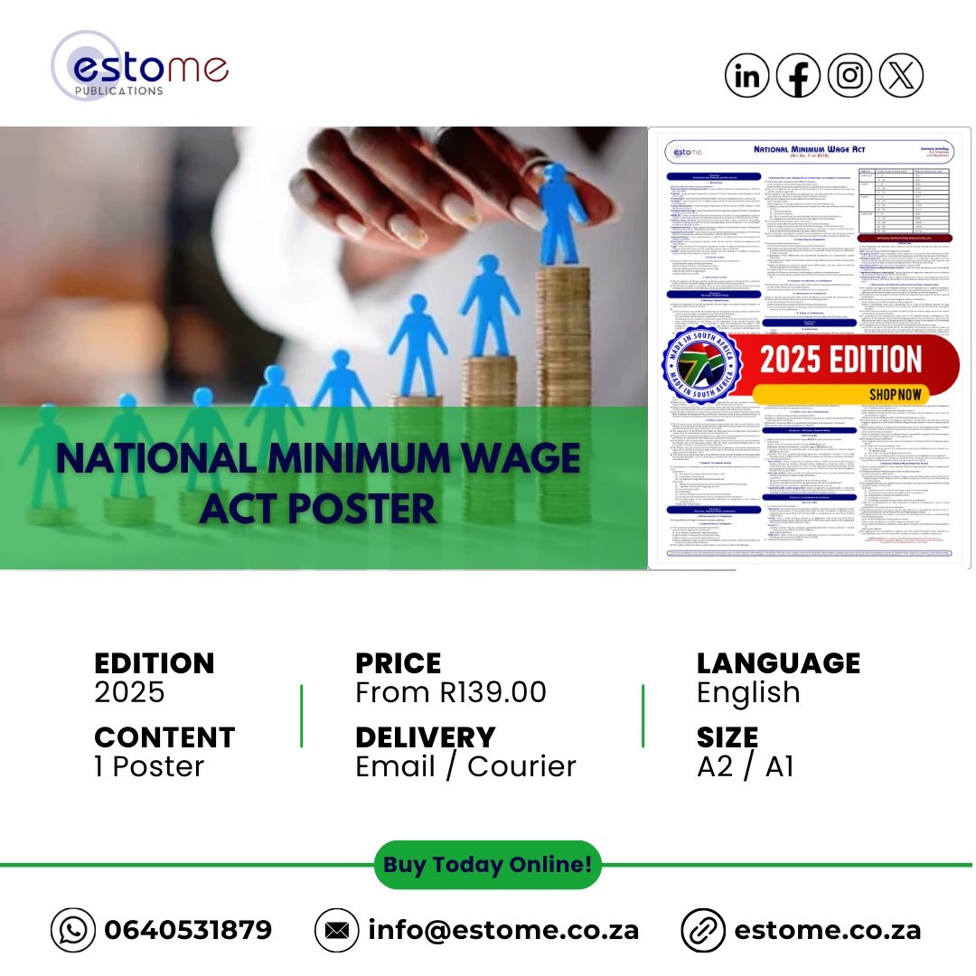 💰 Stay Compliant with Our National Minimum Wage Act Poster! 💰 ...