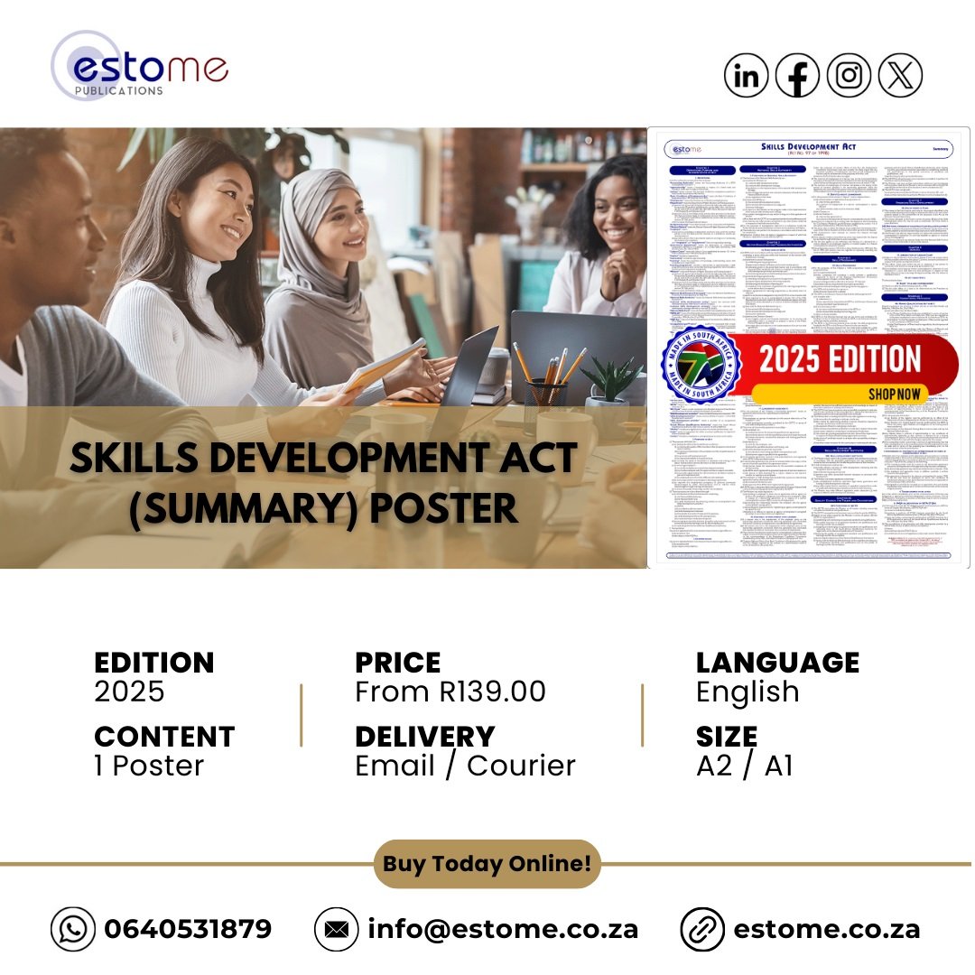 📢 Empower Your Workforce with the Skills Development Act Poster! 🌟 ...