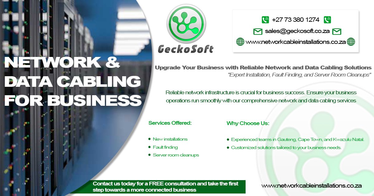 Professional Network Cable Installations Across South Africa ...